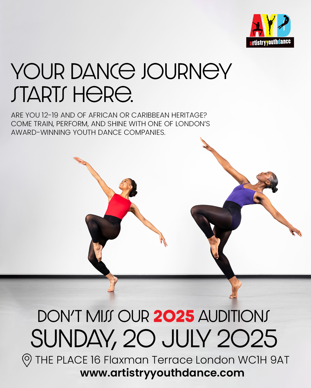 Artistry Youth Dance auditions!